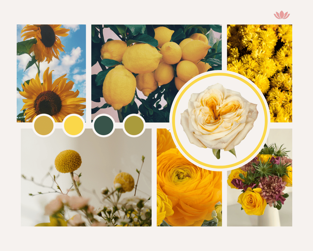 Floral inspiration moodboards