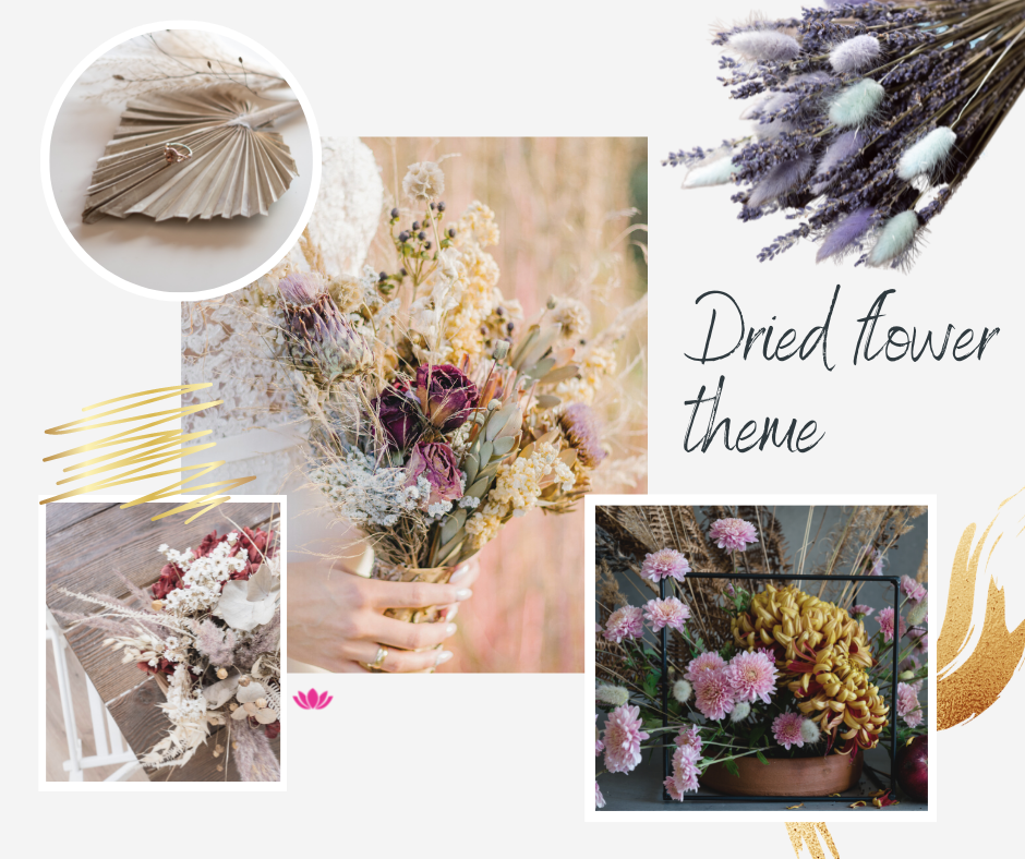 Floral inspiration moodboards